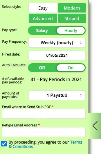 Free Pay Stub Templates With Calculator | Fill in Online | No Software