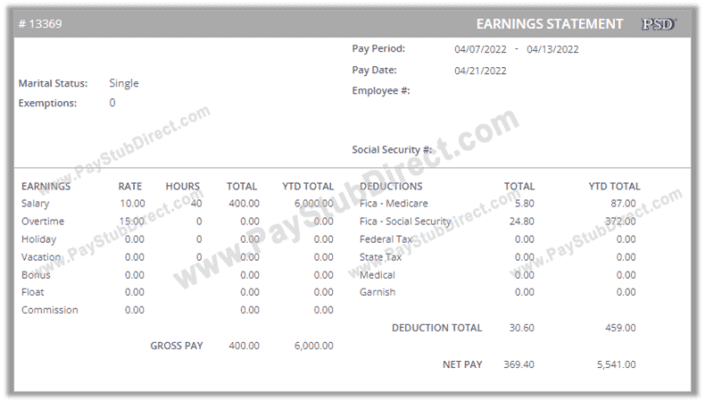 How to Make your Own Paycheck Stubs