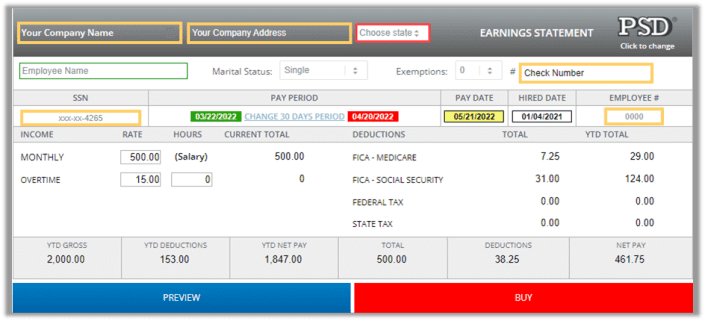 How to Make your Own Paycheck Stubs